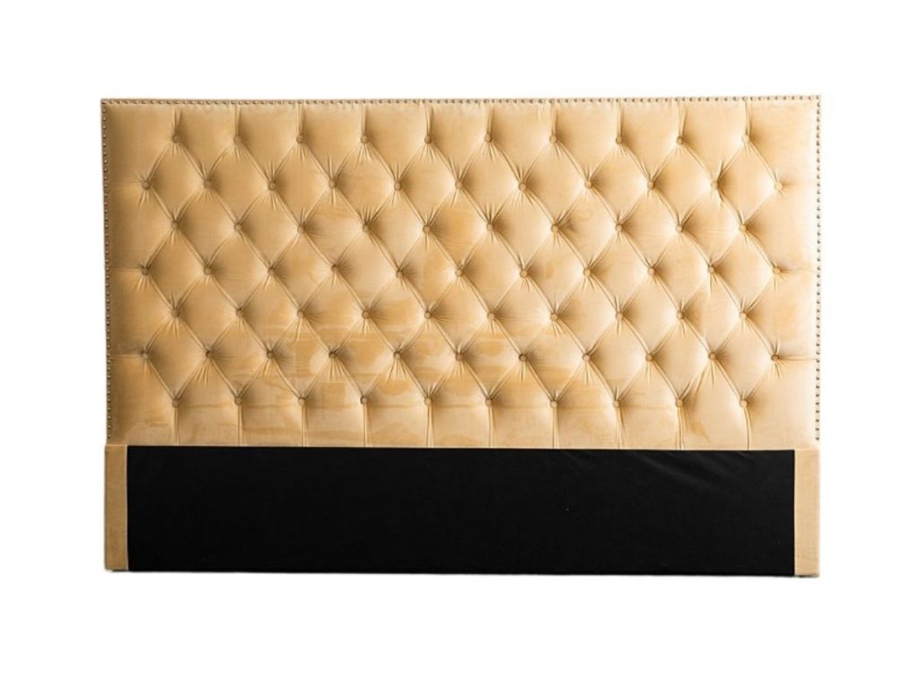 Tufted Velvet Tan Headboard – The Bedroom Store